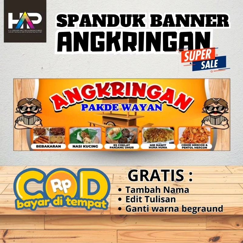 Jual SPANDUK BANNER WARUNG JUALAN ANGKRINGAN | Shopee Indonesia