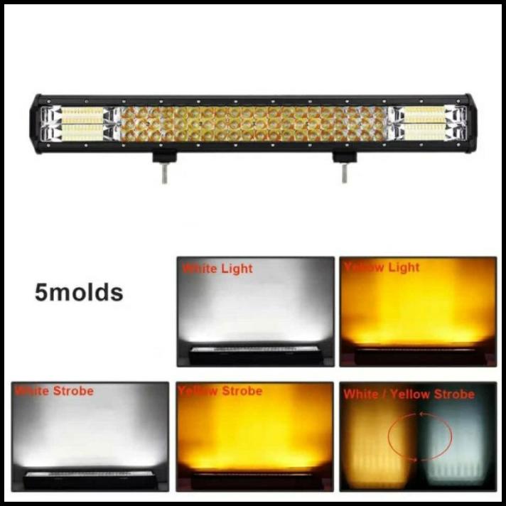 Jual TERMURAH LAMPU SOROT LED LIGHT BAR SINAR PUTIH KUNING PREMIUM ...