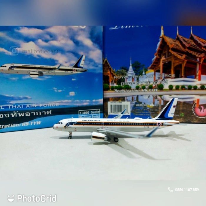 Jual PROMO!!! ROYAL THAI AIR FORCE AIRBUS A320 HS-TYW PHOENIX 1:400 ...