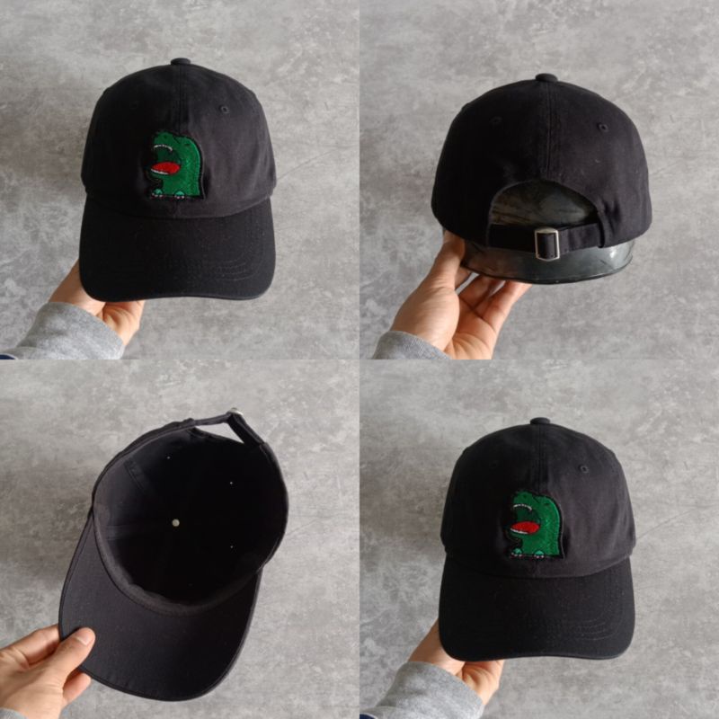 Jual topi simple hitam logo character | Shopee Indonesia