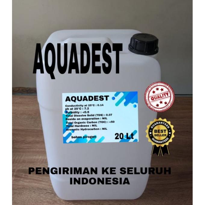 Jual New! Aquadest aquades / Distilled water / air suling ukuran 20 liter | Shopee Indonesia