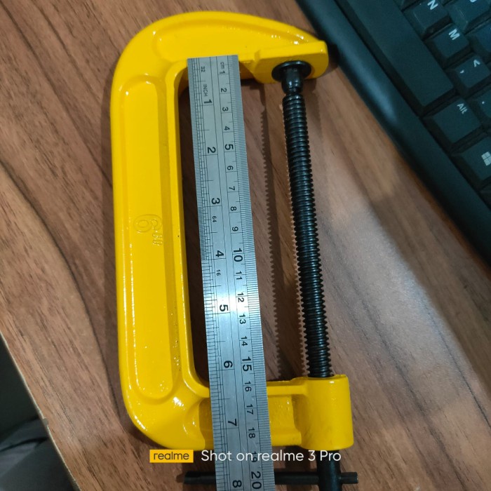 Jual Ready Klem C 6 Inch Satuan - Catok Clamp Penjepit Clam Kayu 6In ...