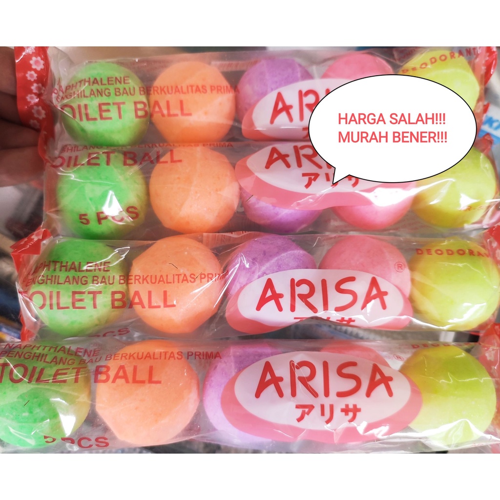 Jual kamper toilet arisa isi 5 termurah / kamper bola termurah / kamper ...