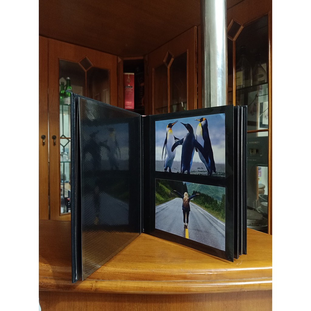 Jual Album Foto Hardcover 4R/3R/2R Tempel Isi 20 Lembar Hitam | Shopee ...
