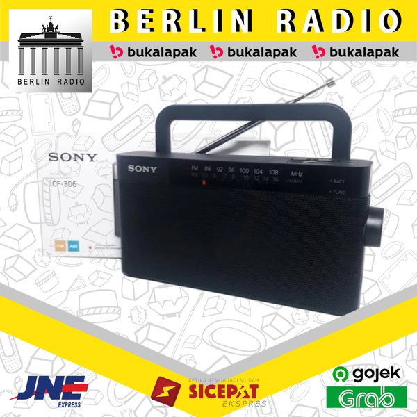 Jual Sony ICF 306 Portable AM FM Radio Black | Shopee Indonesia