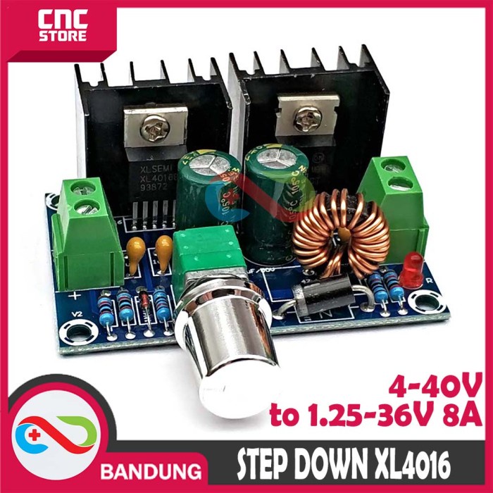 Jual DC-DC STEP-DOWN MODULE XH-M401 XL4016E1 HIGH-POWER DC VOLTAGE 8A | Shopee Indonesia