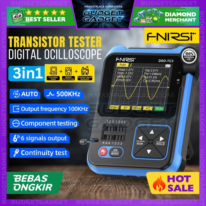Jual Emmir Dso Tc3 Osiloskop 3 In 1 Transistor Tester Digital ...