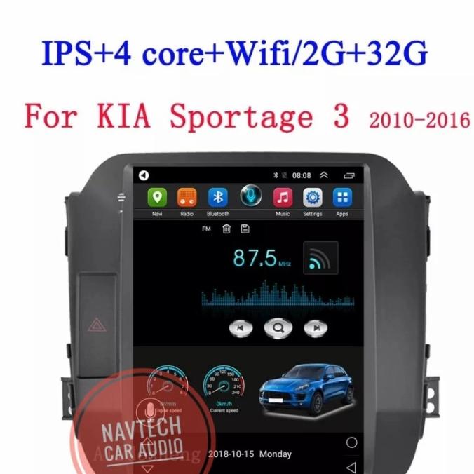 Jual Head unit android 10 inch Kia Sportage Vertical Screen / Tesla ...