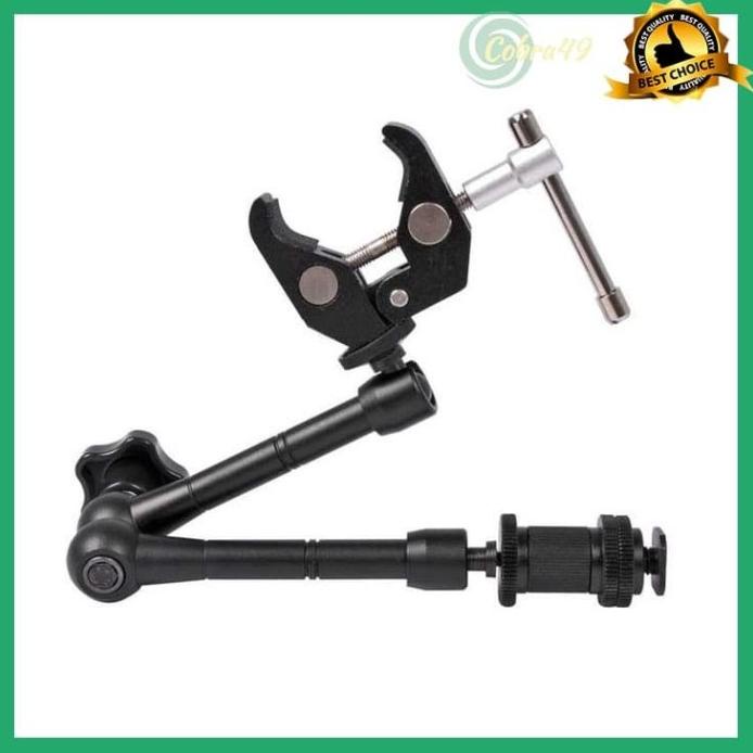 Jual Populer Articulating Magic Arm + Super Clamp Dlsr Lcd Flash ...