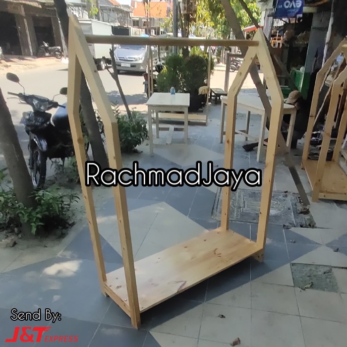 Jual Holz- Rak Display Gantungan Baju Kayu | Shopee Indonesia