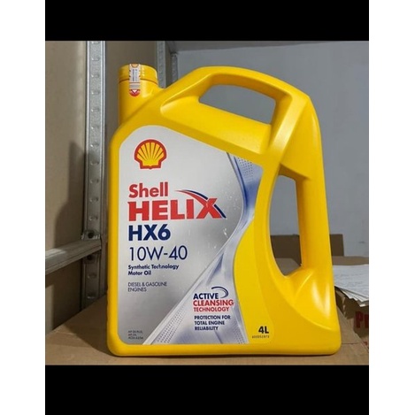 Jual OLI SHELL HELIX HX6 SAE 10W-40 ISI 4 LITER | Shopee Indonesia