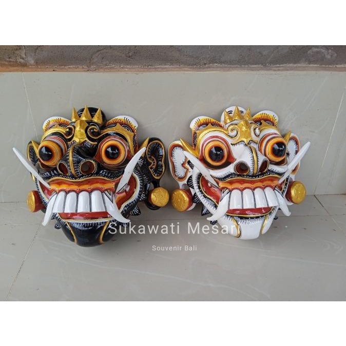 Jual ~^~^~^] Topeng Tapel Rangda Leak Bali Warna Putih dan Hitam ...