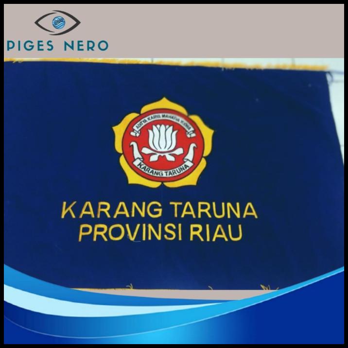 Jual TERBARU BENDERA RUANGAN PATAKA KARANG TARUNA 90 X 135 CM BORDIR ...