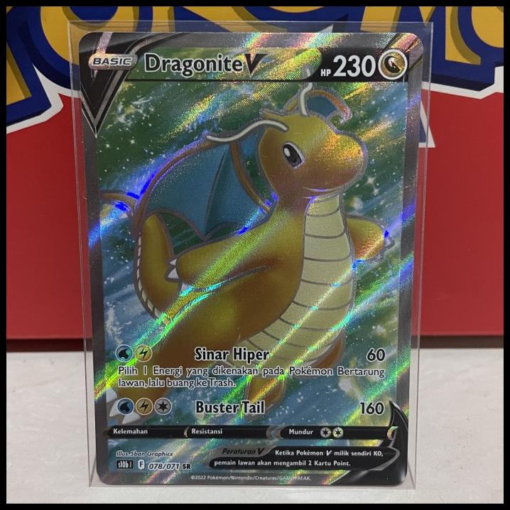 Jual BEST DEAL DRAGONITE V SR SECRET RARE FULL ART POKEMON GO KARTU TCG ...