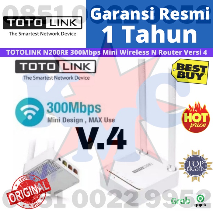 Jual TOTOLINK N200RE V4 300Mbps Mini Wireless N Router Versi 4 | Shopee Indonesia