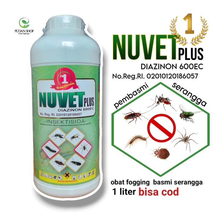 Jual Nuvet Plus 600 EC 1 Liter Fogging Nyamuk | Shopee Indonesia