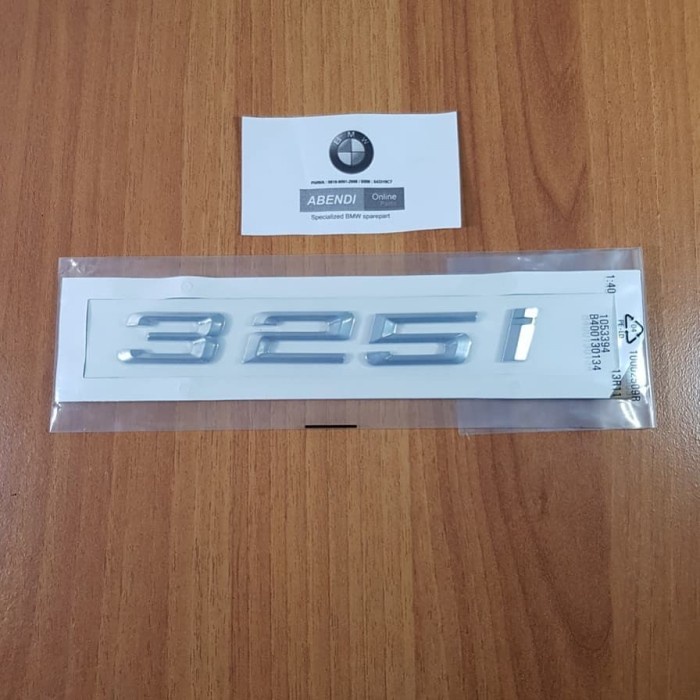 Jual Cod Emblem Angka Letter 325I Bmw E36 E46 E90 F30 E30 Dll Posisi ...