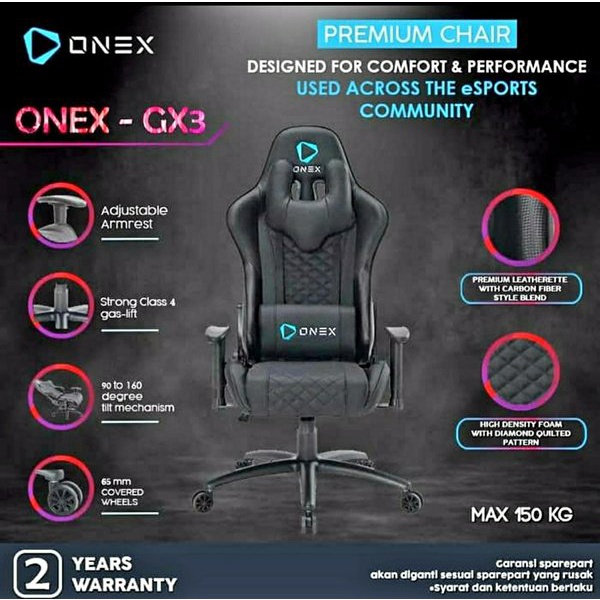 Jual ONEX GX3 Premium Gaming Chair Original | Shopee Indonesia