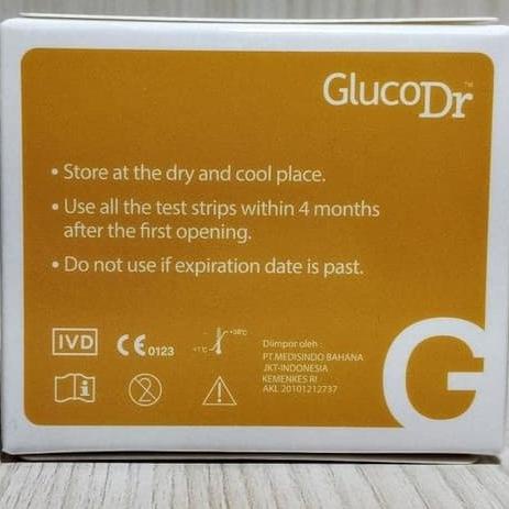 Jual ghe DIJUAL Strip Gluco DR Gula Darah / Glucose ISI 50 | Shopee ...