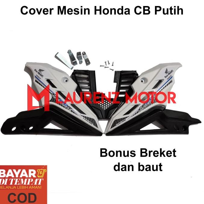 Jual Cover Mesin CB 150R Old New Tutup Engine CB Hitam Putih Merah ...