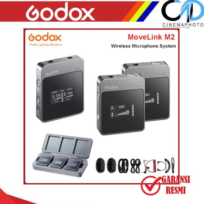 Jual Godox MoveLink M2 2-Person Wireless Microphone System Mic Original ...