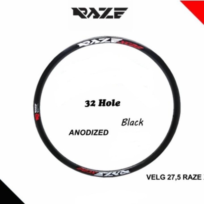 Jual velg rims raze xc-28 ukuran 27.5" original 32 hole hitam ...