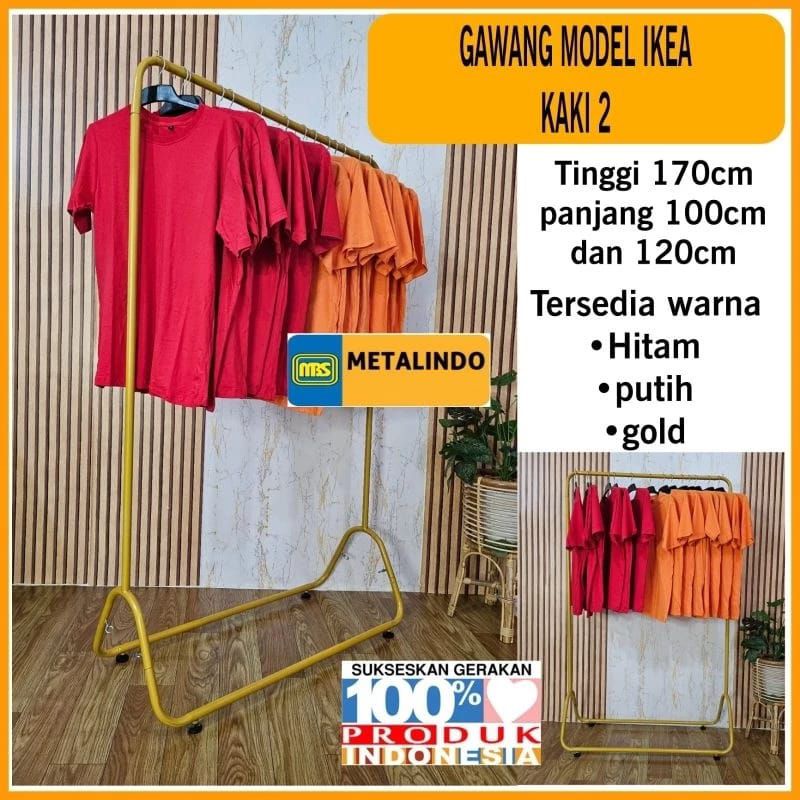 Jual Gawang baju Kaki 2 MBS Gantungan Baju Gawang display Hanger ...