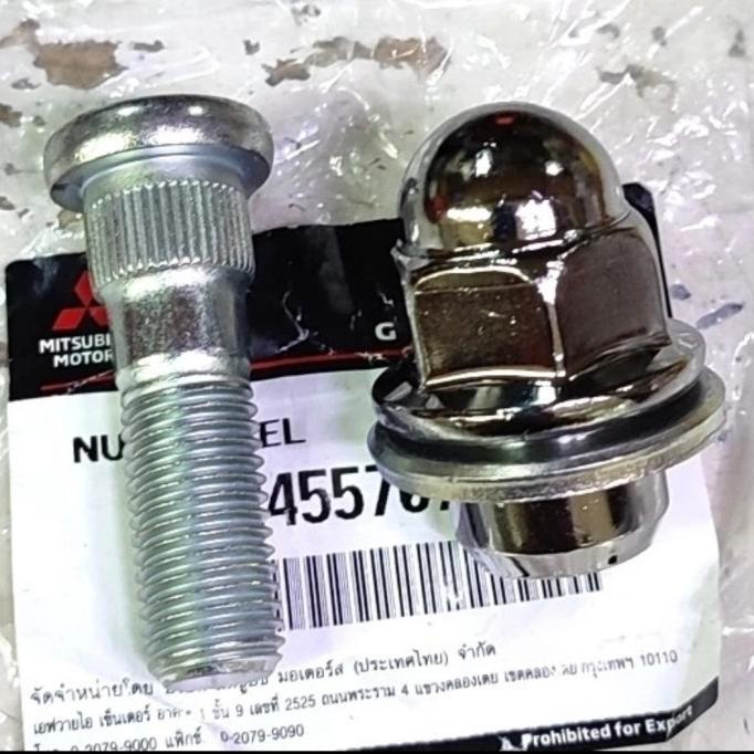 Jual baut+mur roda triton,pajero,outlander original | Shopee Indonesia