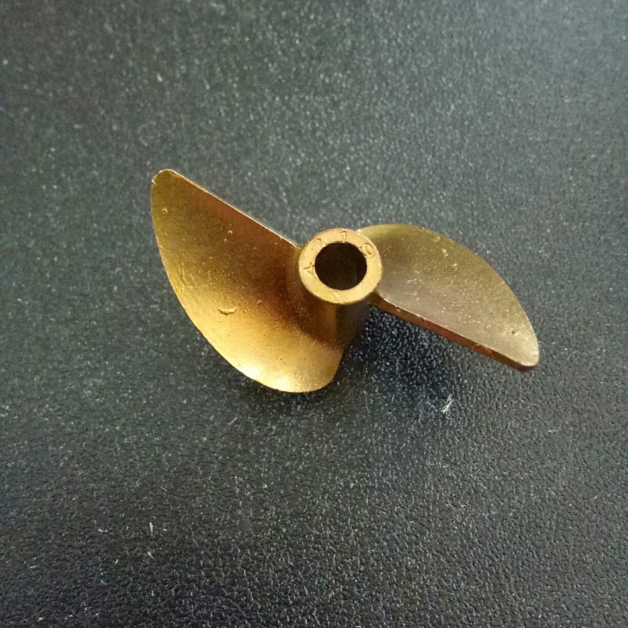 Jual KIPAS KAPAL 2BLADE 42MM 4.76MM PROPELLER KUNINGAN RC BOAT ELEKTRIK ...