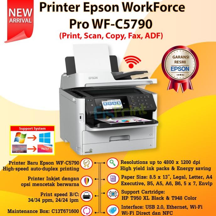 Jual Epsn Printer Workforce Pro Wfc5790 Wf-C5790 Wf C5790 Duplex ...