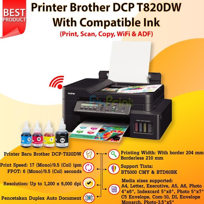 Jual Printer Dcp-T820Dw T820 Duplex Wireless T820 820Dw Garansi Resmi ...