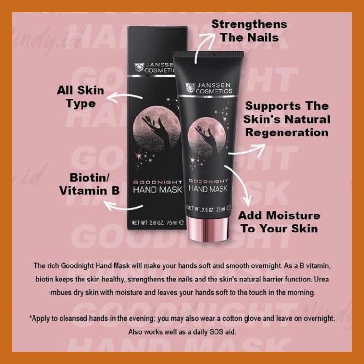 Jual JANSSEN COSMETICS Goodnight Hand Mask 75ml | Shopee Indonesia