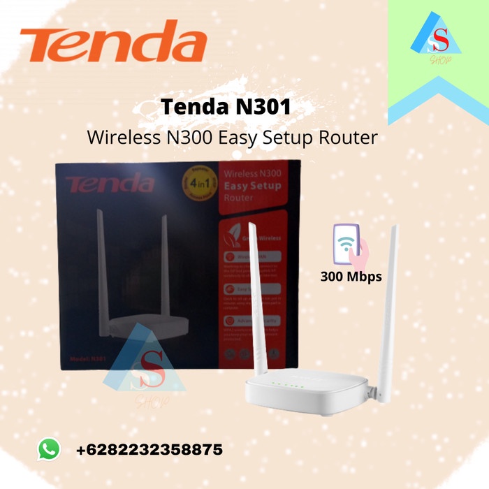 Jual Tenda N301 Wireless N300 Easy Setup Router | Shopee Indonesia