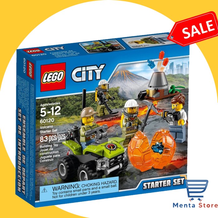 Jual LEGO City # 60120 Volcano Starter Set Gunung Meletus ATV ...