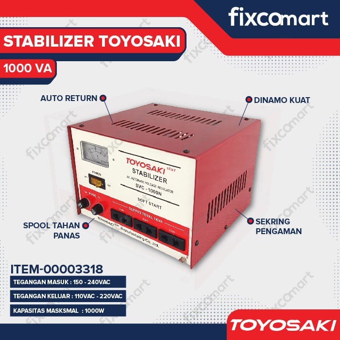 Jual Stabilizer Toyosaki 500 Va | Shopee Indonesia