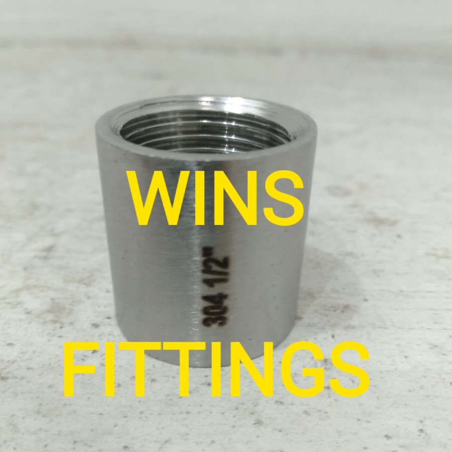 Jual Socket drat dalam 3/8 inch SS 304 Stainless 0.375" 150 fitting ...