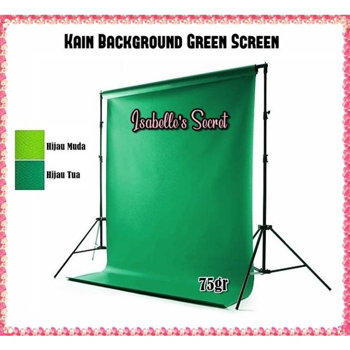Jual Berkah Kain Background Green Screen / Chroma Key Backdrop ...