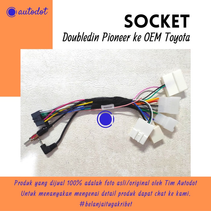 Jual Promo Kabel Soket Pioneer Toyota / Socket Toyota Pioneer Oem Pnp ...