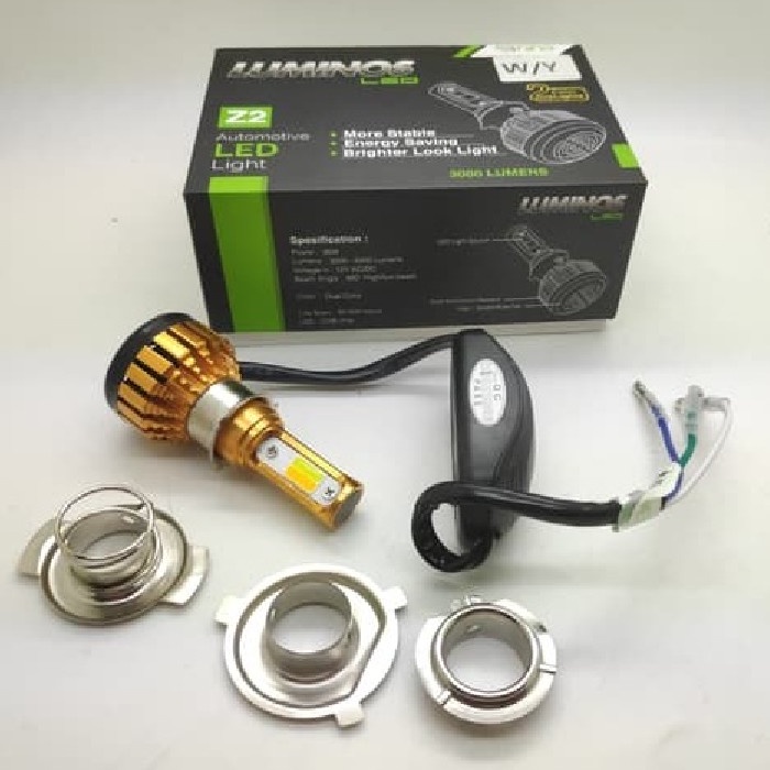 Jual LAMPU LED MOTOR LUMINOS Z2 3 SISI 2 WARNA WHITE YELLOW | Shopee ...