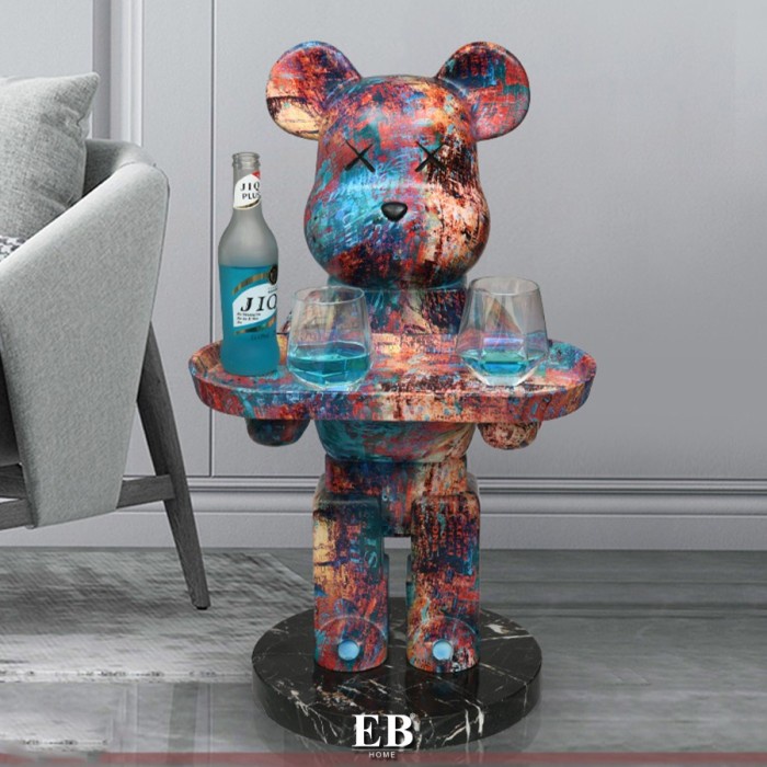 Jual Patung Kaws Unik Standing Bearbrick / Tray Figurine 322 | Shopee ...