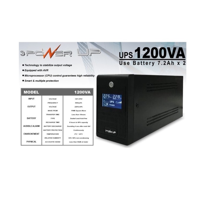 Jual Ups Aldo 1200 Va ups komputer battery backup stabilizer ups 1200Va | Shopee Indonesia