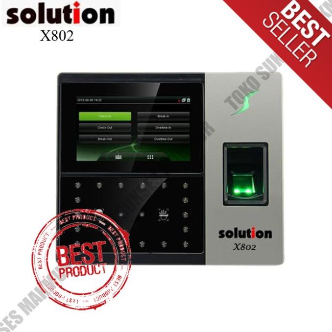 Jual Solution X802 Mesin Absen Fingerprint & Face Mesin Absen Solution ...