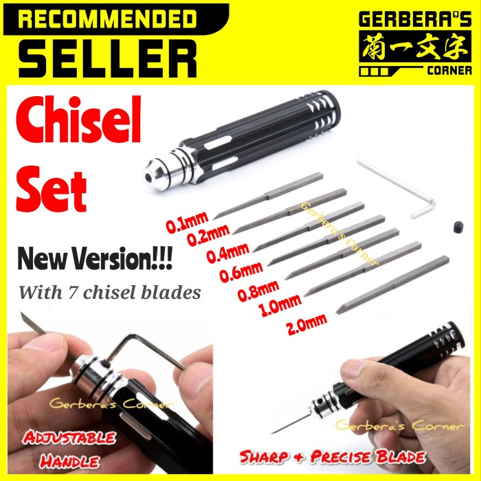 Jual Chisel Set With 5 Chisel Blades Scriber Panel Line Tool High ...