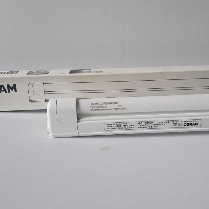 Jual Promo Kap Lampu Komplit Tl T5 Batten 21W/865 Putih Osram | Shopee ...