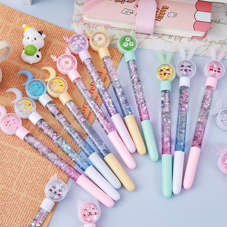 Jual Pulpen Pen Tanduk Glitter payet Pasir Hisap alat tulis pena ...