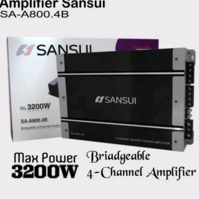 Jual Power Amplifier Mobil 4 Channel Sansui Sa - A800.4P Original ...