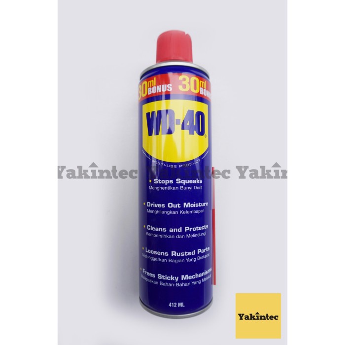 Jual WD-40 412 ML JUMBO SIZE / SPRAY LUBRICANT WD 40 ANTI KARAT ...