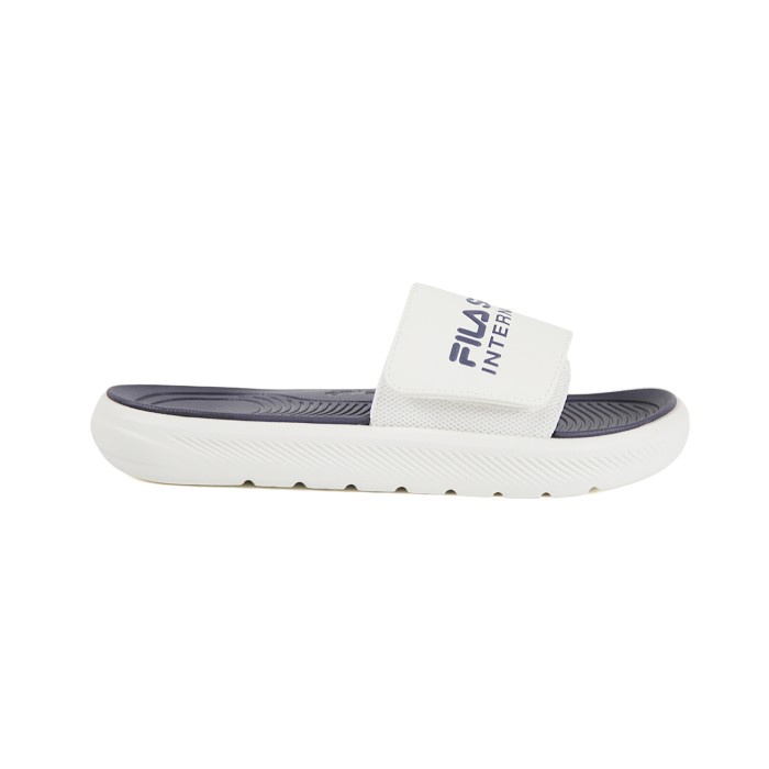 Jual FILA Sandal Slide Pria Drifter Ease - White/White/Navy | Shopee Indonesia
