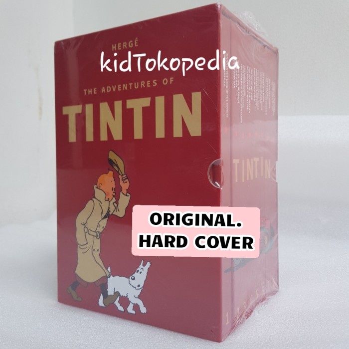 Jual 8 books gift box set Tintin Collection The Adventures of Tintin ...