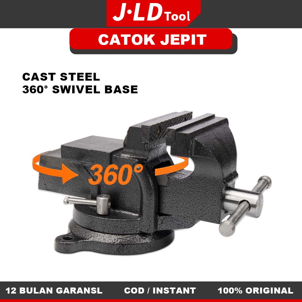 Jual JLD Ragum Besi ragum putar 360° 3/4/5/6/8inch Catok Clamp Ragum ...